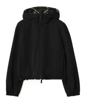 Burberry Checked Reversible Hooded Jacket