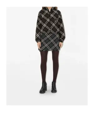 Burberry Checked Reversible Hooded Jacket