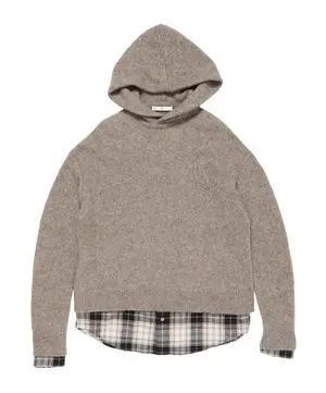 Acne Studios Layered Yak-blend Hoodie - Nude