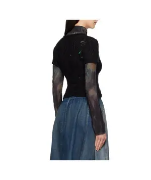 Andersson Bell Layered Mock Neck Sweater Tee