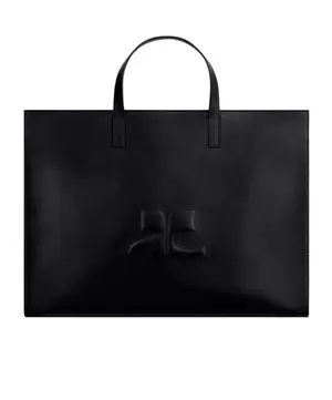 COURREGES Heritage Tote Bag - Black