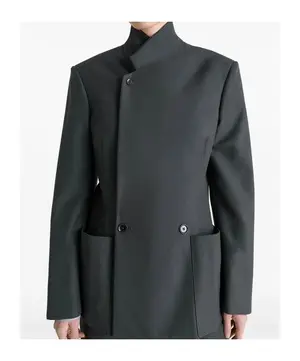 LEMAIRE Double-breasted Tailored Jacket - Grey