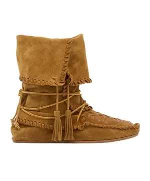 Isabel Marant Étoile Winki Suede Boots - Cognac