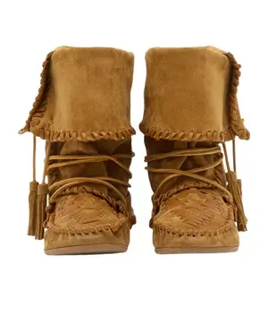 Isabel Marant Étoile Winki Suede Boots - Cognac