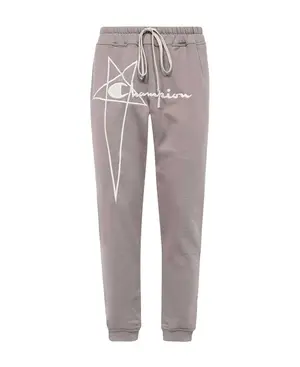 Rick Owens Logo-embroidered Drawstring Track Pants - Gray