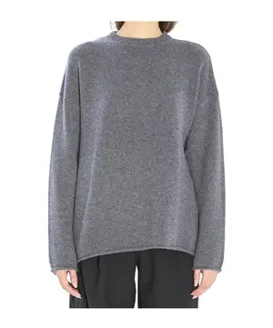 LISA YANG Kristy Crew Neck Sweater - Gray