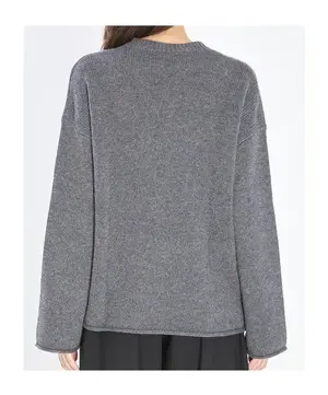 LISA YANG Kristy Crew Neck Sweater - Gray