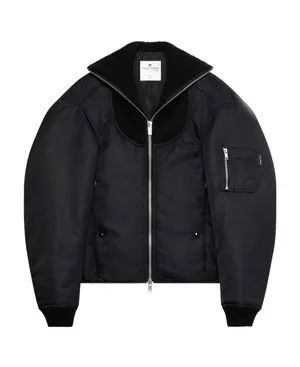 COURREGES Long-sleeved Zip-up Jacket With High Neck