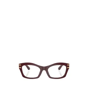 Dolce & Gabbana Rectangular Eyeglasses - Bordeaux Red