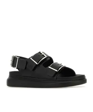 Alexander McQueen Double Buckle Platform Sandals
