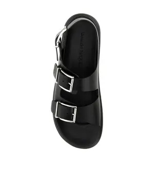 Alexander McQueen Double Buckle Platform Sandals