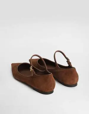 Dolce & Gabbana Pointed-toe Ankle-strap Flats