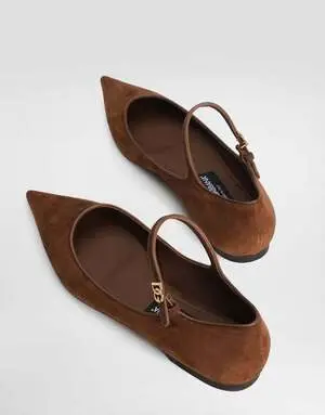 Dolce & Gabbana Pointed-toe Ankle-strap Flats
