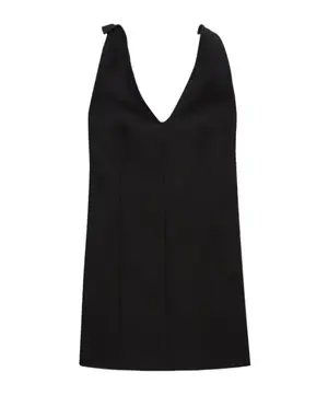 MSGM Sleeveless V-neck Mini Dress