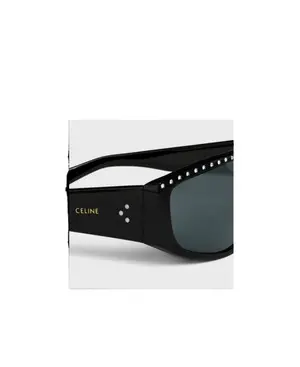 Celine Acetate Sunglasses With Crystal Embellishments