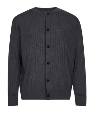 Bottega Veneta Long Sleeved Crewneck Cardigan