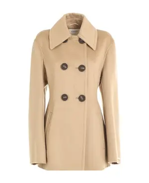 Sportmax Double-breasted Long-sleeved Overcoat