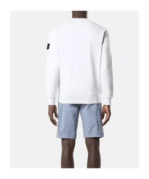 Stone Island Logo Patch Crewneck Sweatshirt - Sky-blue