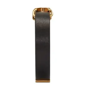 Saint Laurent Opyum Logo Plaque Bracelet - Black
