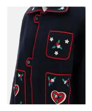 BODE Embroidered Wool Jacket