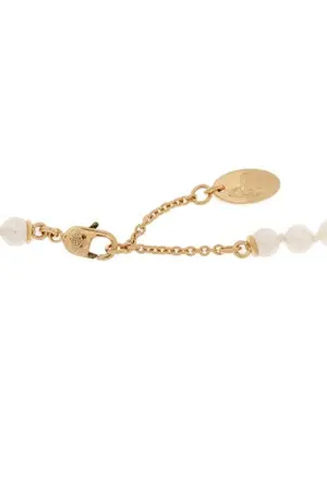 VIVIENNE WESTWOOD Claude Embellished Pearl Necklace - Cream