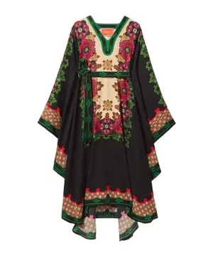 La DoubleJ Floral Print Asymmetric Day Dress