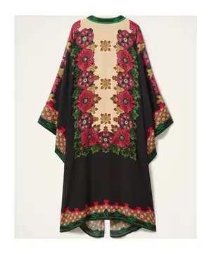 La DoubleJ Floral Print Asymmetric Day Dress