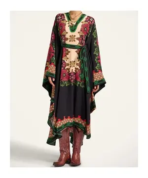 La DoubleJ Floral Print Asymmetric Day Dress