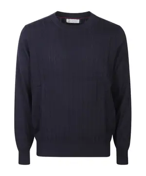 Brunello Cucinelli Crewneck Knitted Jumper - Black