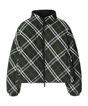 Burberry Burberry Reversible Checked Puffer Jacket Comfortable Brown