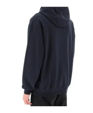 Hugo Boss Boss Logo Print Drawstring Hoodie - Black