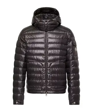 Moncler Lauros Hooded Short Padded Jacket - Black