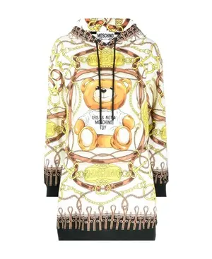 Moschino Teddy Bear Print Sweater Dress - Multicolor