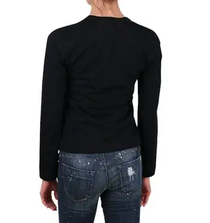 Play Comme Des Garcon Comme Des Garçons Play Heart Patch Crewneck Jumper - Black