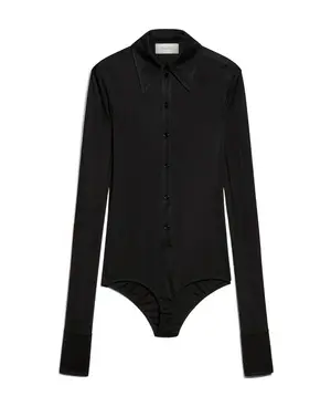 Sportmax Long Sleeve Buttoned Bodysuit