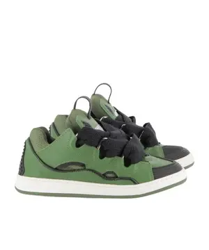 LANVIN Lace-up Curb Sneakers - Green