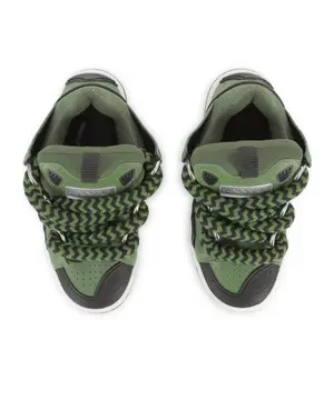 LANVIN Lace-up Curb Sneakers - Green