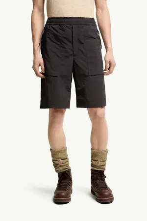 Moncler Logo Patch Drawstring Shorts