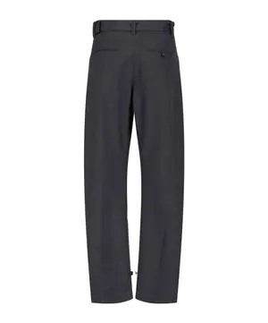 LEMAIRE Belted Tailored Trousers - Coal
