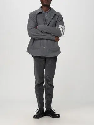 Thom Browne Striped Buttoned Jacket