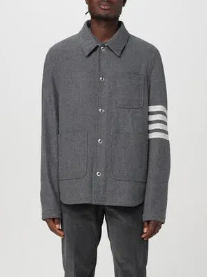 Thom Browne Striped Buttoned Jacket