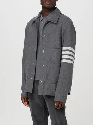 Thom Browne Striped Buttoned Jacket
