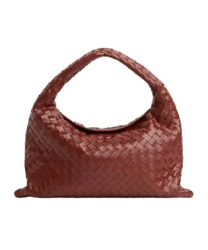 Bottega Veneta Intrecciato Leather Shoulder Bag - Brown