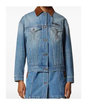 Versace Button-up Denim Jacket - Blue