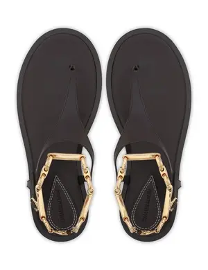 Zimmermann Illumination Chain Detail Sandals - Black