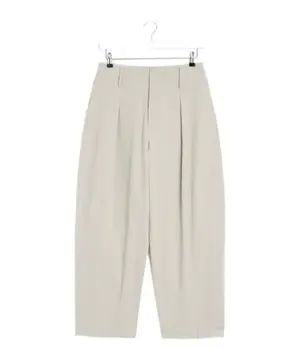LEMAIRE Pleated Wide Leg Chinos - Light Sage