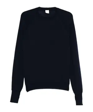 Eleventy Ribbed Crewneck Sweater - Black