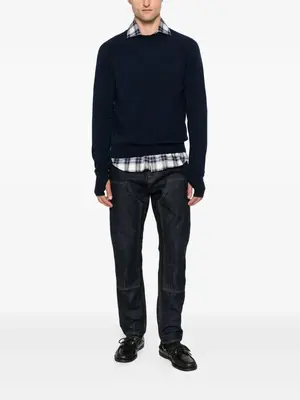 Eleventy Ribbed Crewneck Sweater - Black