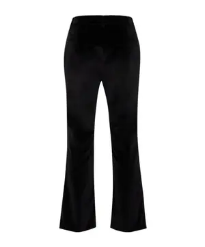 La DoubleJ 24/7 Velvet Flared Pants - Black