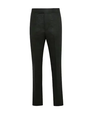 Thom Browne Brown Straight Leg Trousers